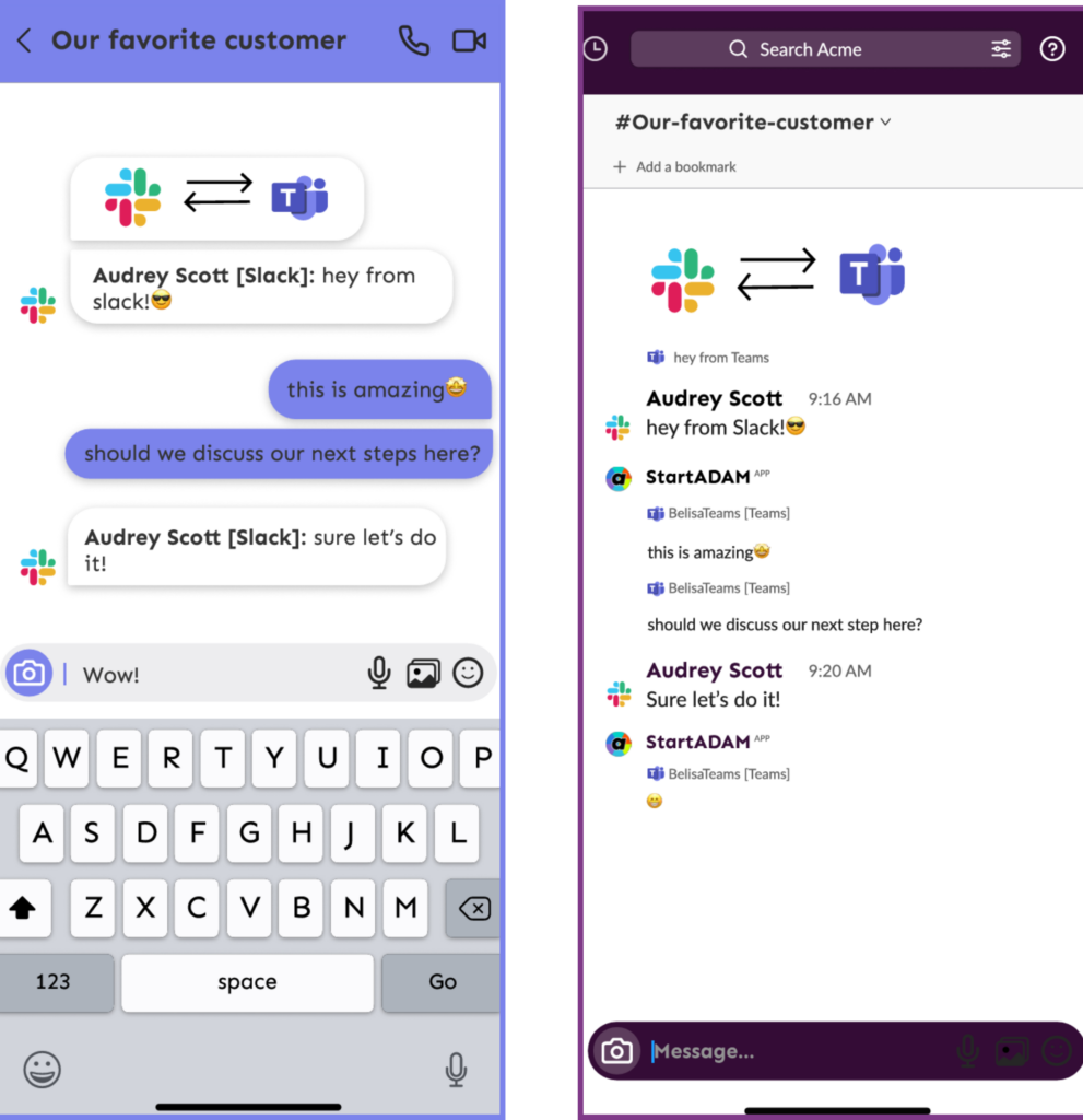 Connect Microsoft Teams to WhatsApp - StartADAM Connect Microsoft Teams to WhatsApp - StartADAM